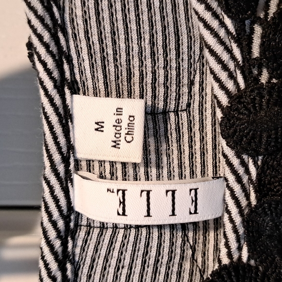 Elle | Tops | Elle Black And White Stripe Top | Poshmark